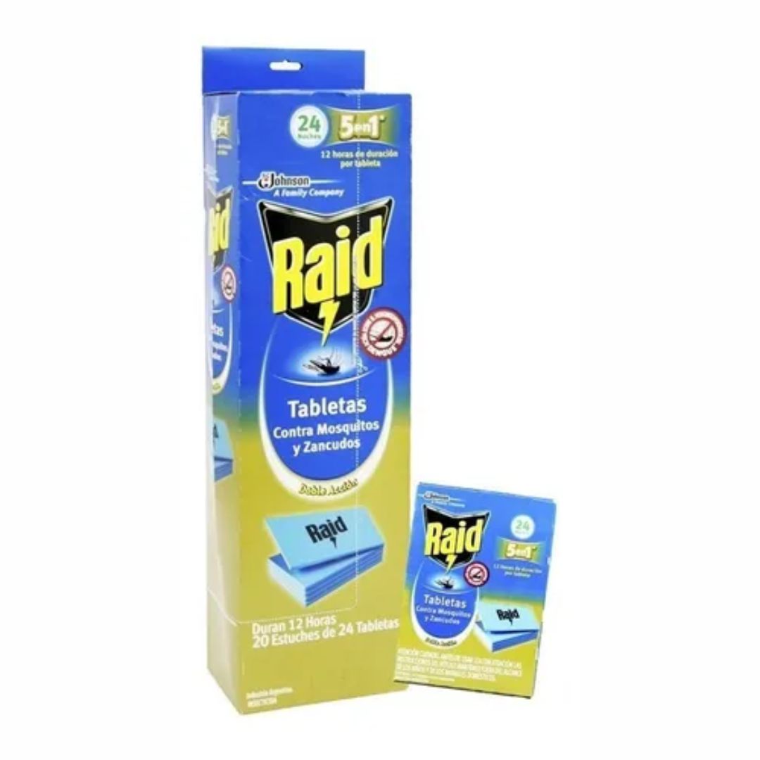 Tableta Raid 20 display x 24 u – Distribuidora Aligol